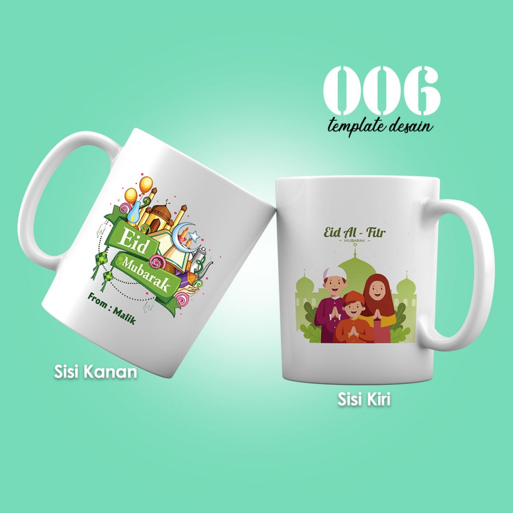 Jual MUG HARI RAYA IDUL FITRI / CETAK GELAS IDUL FITRI / KADO SOUVENIR ...