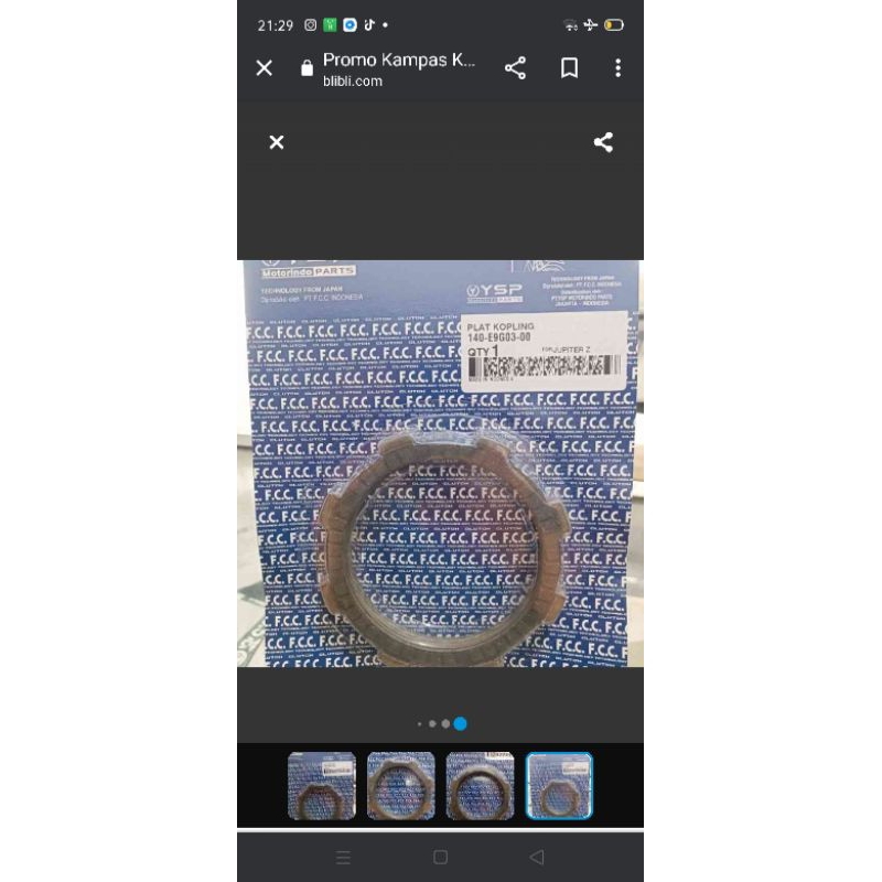 Jual KAIN KLOS ORIGINAL KAMPAS KOPLING FCC | Shopee Indonesia