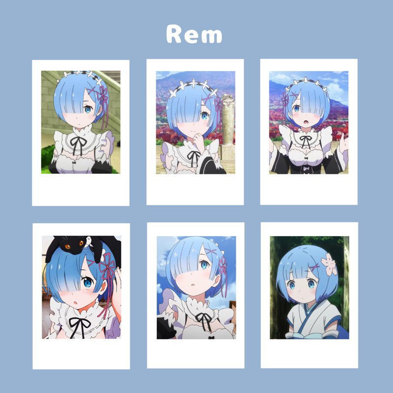 Jual Polaroid Anime Re:Zero Re zero Ram Rem Emilia Subaru | Shopee ...