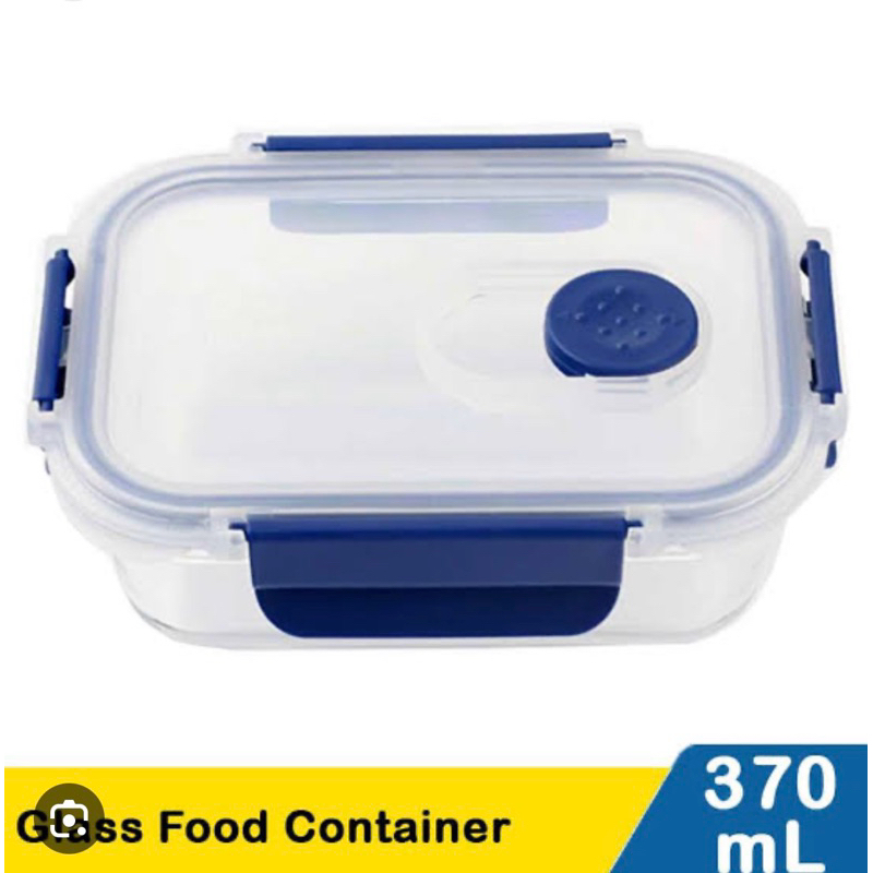 Jual Glass Food Container Indomaret 370ml / Tempat makan kaca / tepak ...