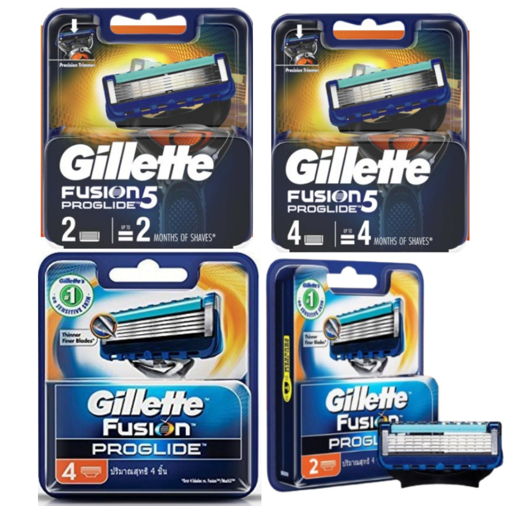 Jual Gillette Fusion Proglide Isi 2 / 4 Refill Pisau Cukur | Shopee ...