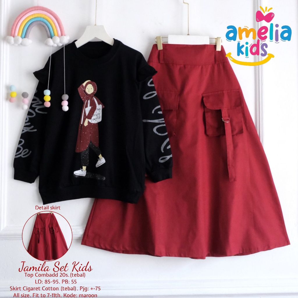 Jual (( OUTFIT BAJU ANAK TERBARU )) DELILA SET KIDS BY AMELIA KIDS ...