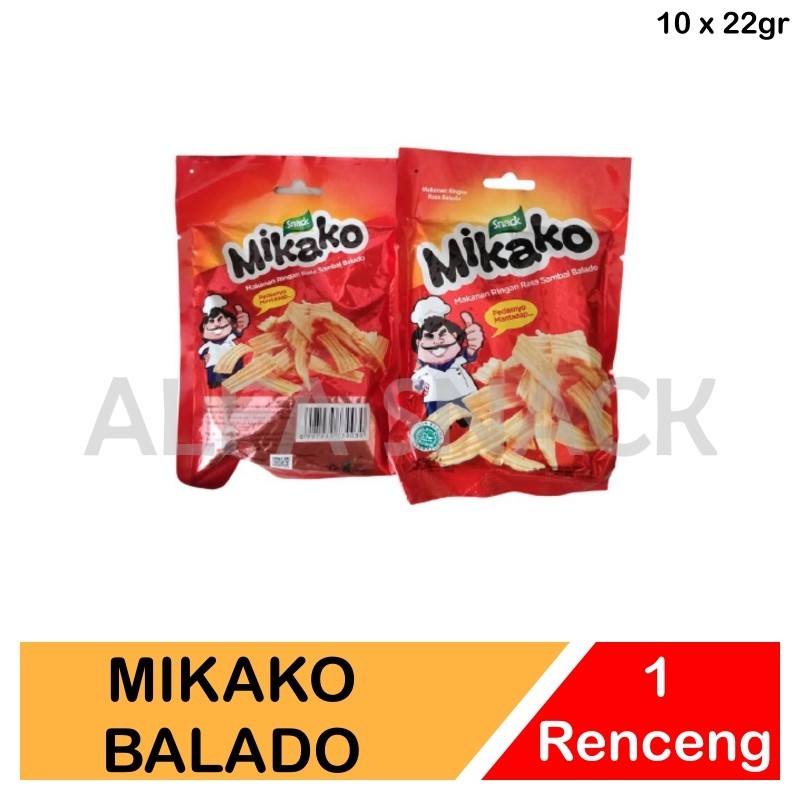 Jual Mikako Snack Rasa Rumput Laut / Balado / Mie Goreng Kemasan Pack ...