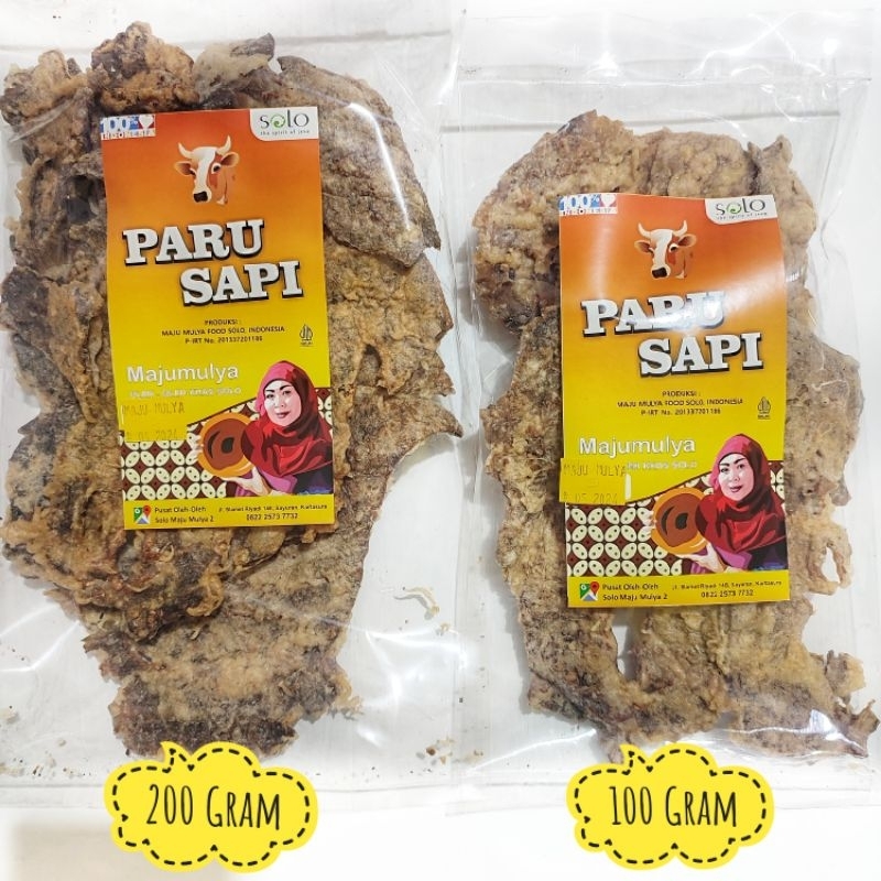 Jual KERIPIK PARU SAPI SUPER 200 GRAM / PARU SAPI / KHAS SOLO | Shopee ...
