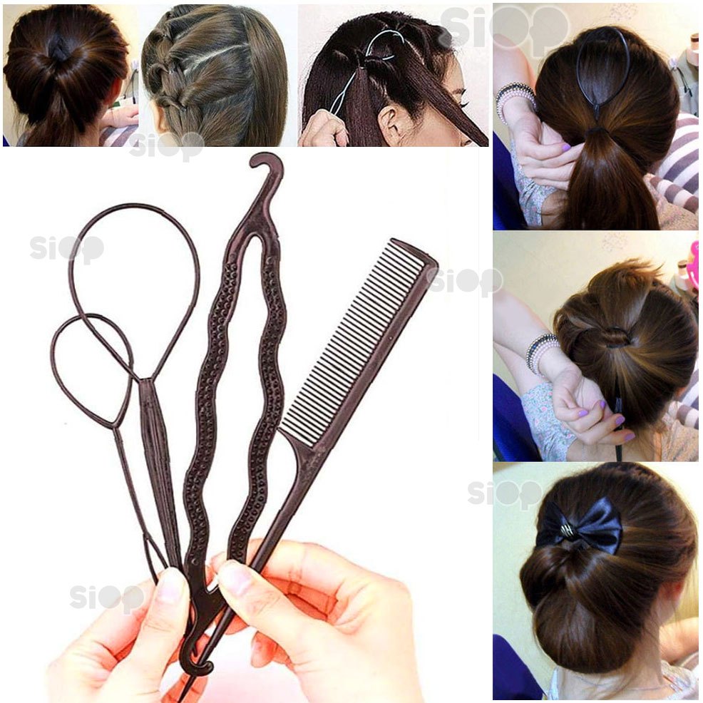 Jual Alat Hair Styling Set dengan Sisir Rambut Hair Styling Tools 4in 1 ...