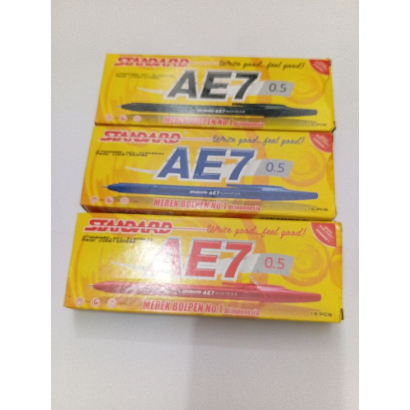 Jual PEN/pulpen Standard Ae7 per pack(12 pcs) | Shopee Indonesia