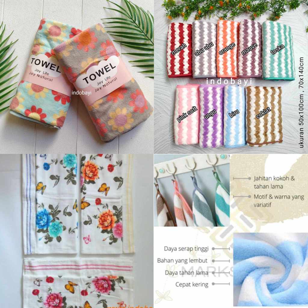 Jual INDOBAYI Handuk Baby Bunga Vintage Zigzag | Shopee Indonesia
