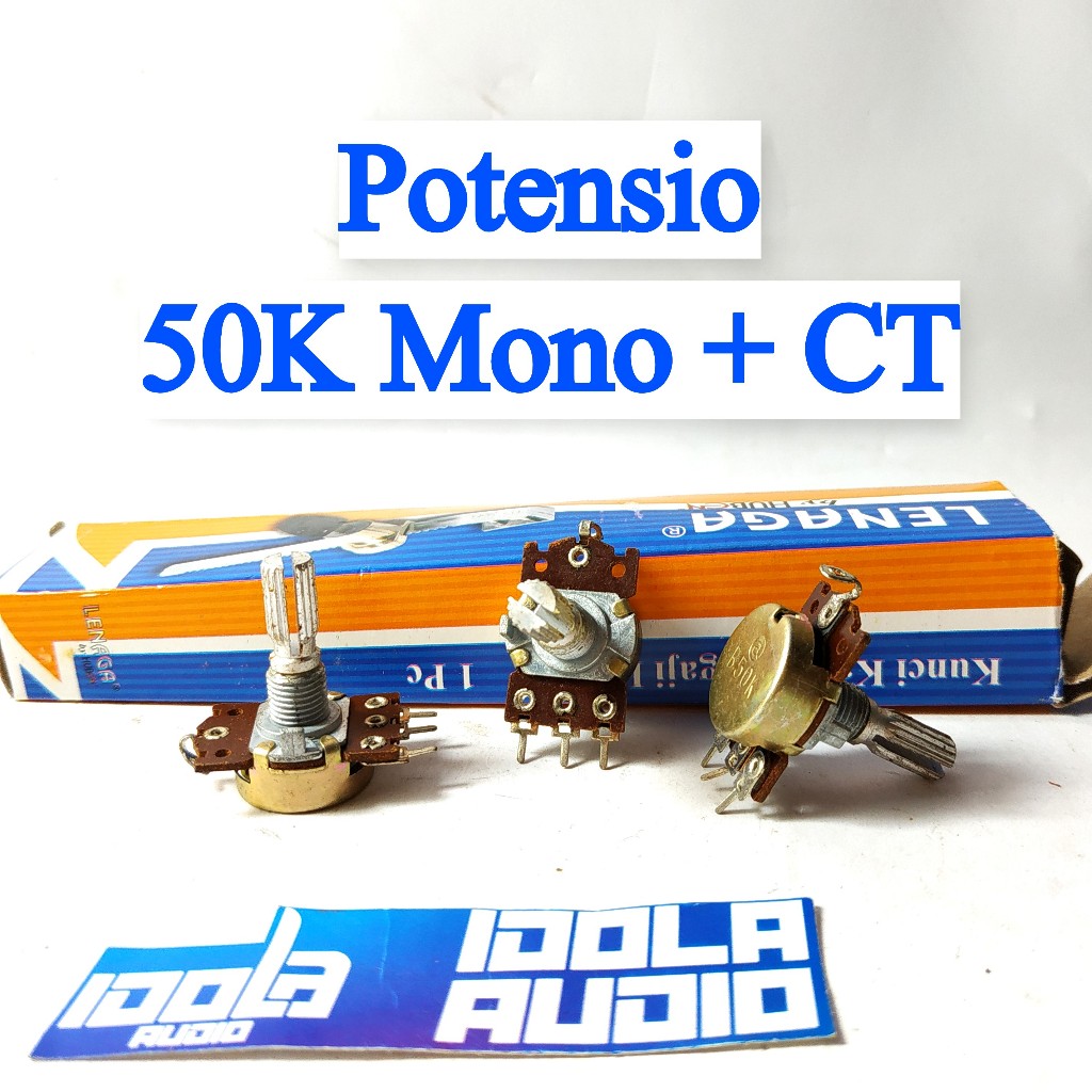 Jual Potensio 50K Mono + CT | Potensiometer 50 K Mono CT | Shopee Indonesia