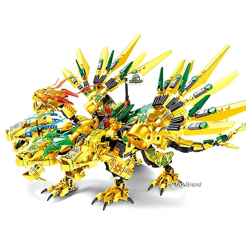 Jual Compatible With Lego 2 In 1 Ninja Gold Samurai Robot Mech 2 Wyvern ...