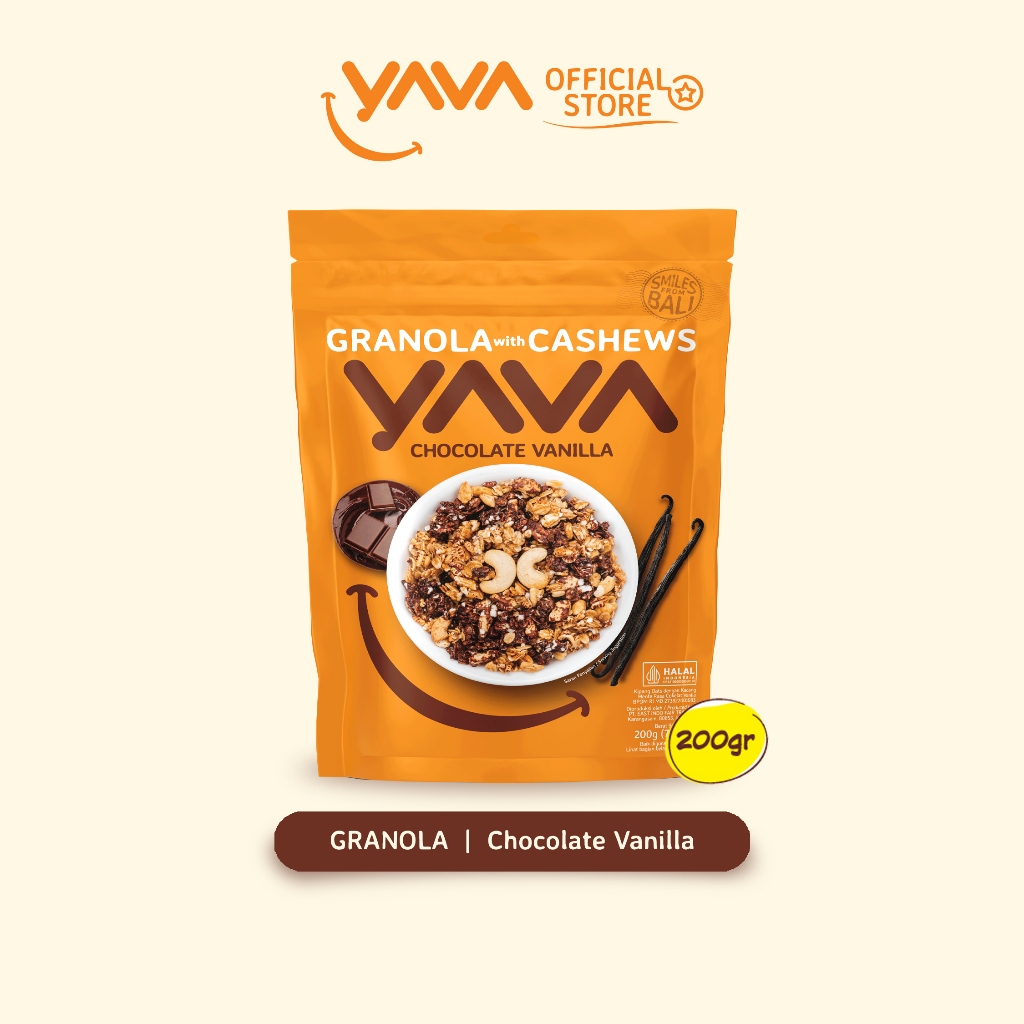 Jual YAVA Granola Chocolate Vanilla 200g | Shopee Indonesia