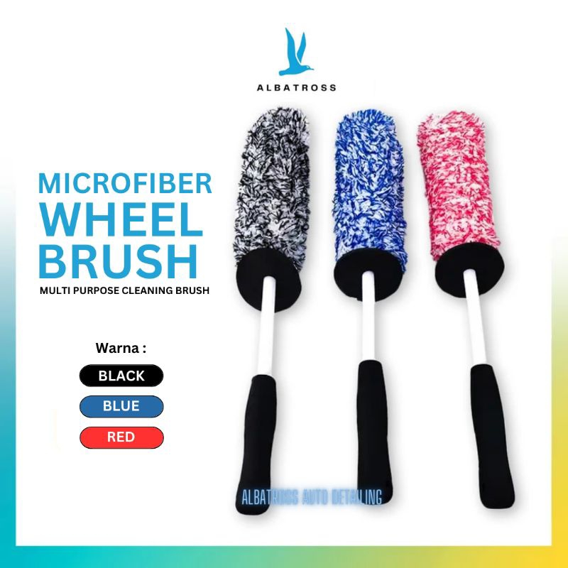 Jual MICROFIBER WHEEL BRUSH DETAILING / SIKAT PEMBERSIH VELG BAN RODA ...
