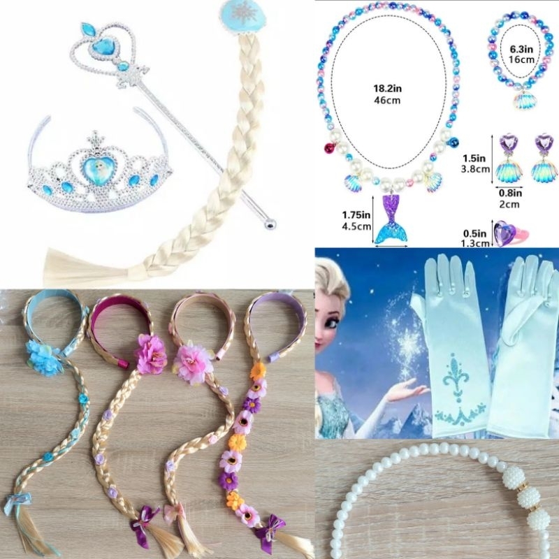 Jual Sarung tangan bando elsa frozen rambut accesories tongkat disney ...