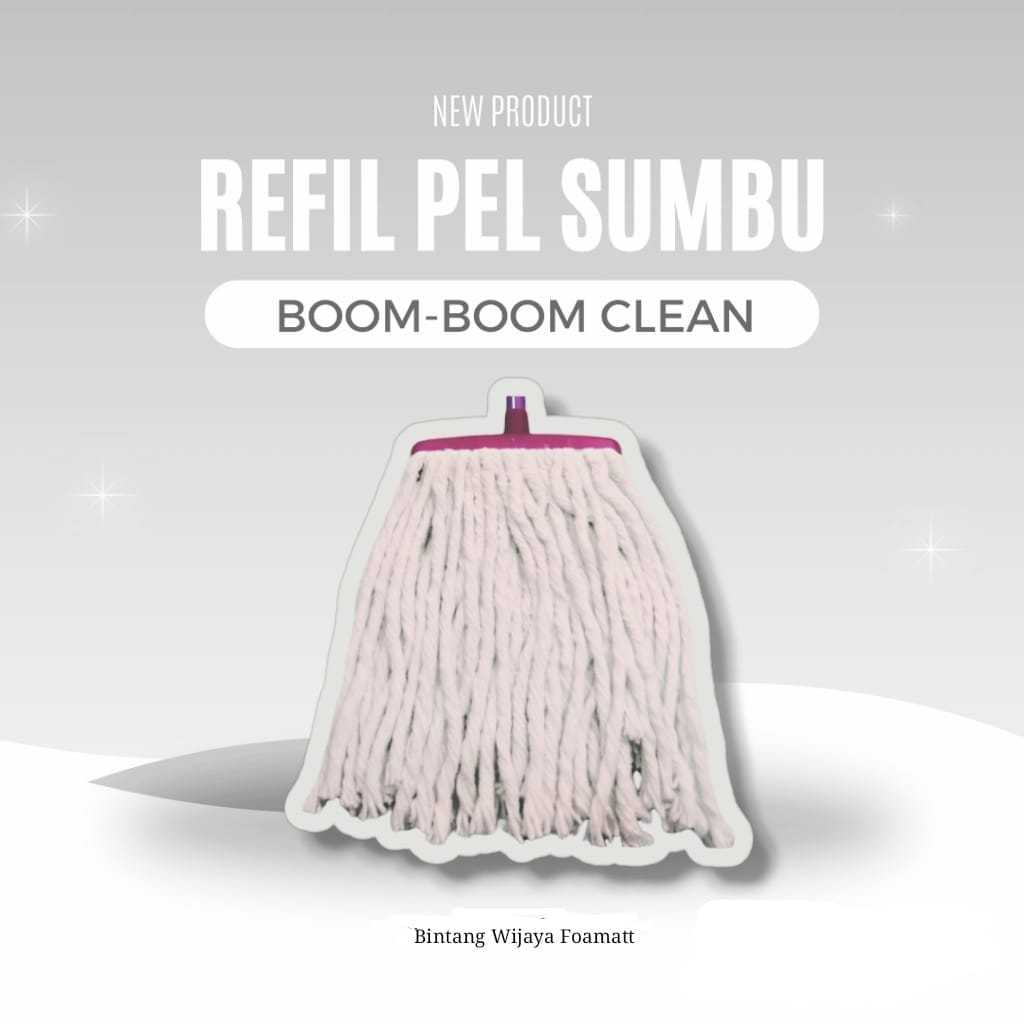 Jual Refill Pel Lantai Sumbu Boom - Boom Clean Tanpa Gagang (Refil Pel ...