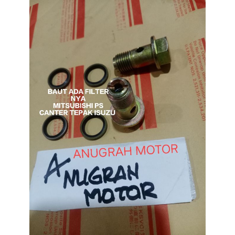 Jual baut filter solar baut ada filter penyaring minyak solar da 4 ring ...