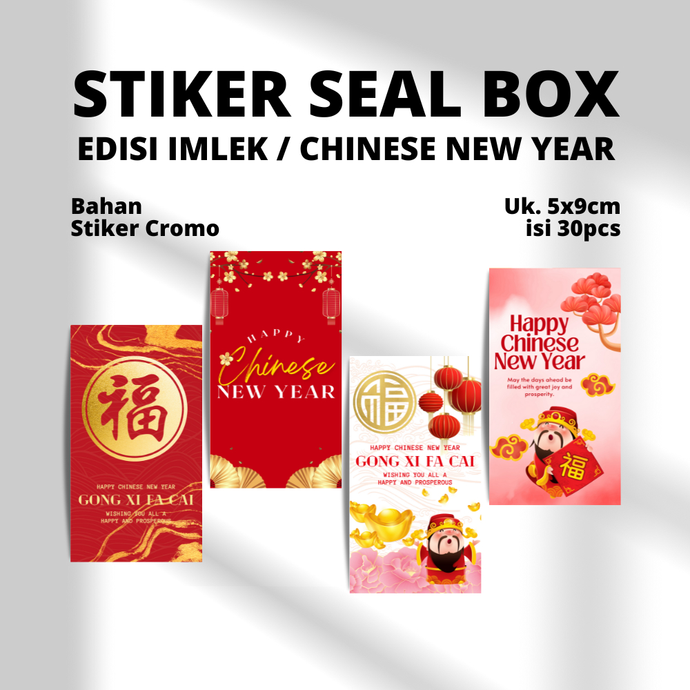 Jual EDISI CHINESE NEW YEAR / IMLEK 5x9cm (30pcs) | SUN PRINTING ...