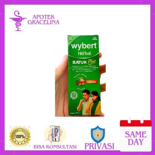 Jual Obat batuk/ Wybert Herbal Batuk Plus Sirup 60 ml | Shopee Indonesia