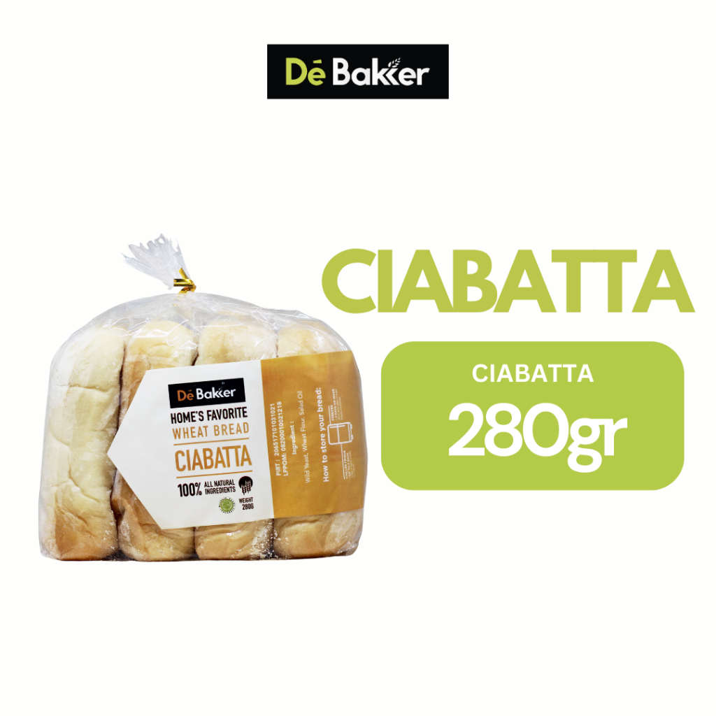 Jual De Bakker Bread Ciabatta Roti Empuk Sehat | Shopee Indonesia