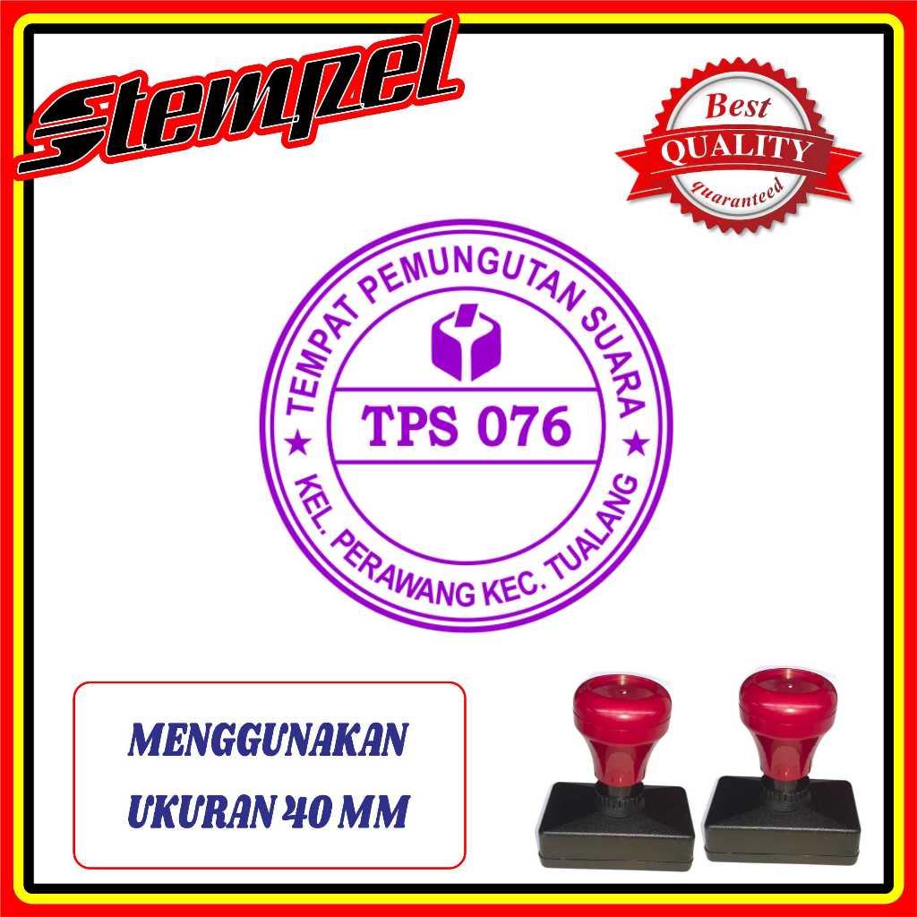 Jual Stempel pemilu | stempel kpps | stempel surat suara, Stempel TPS ...