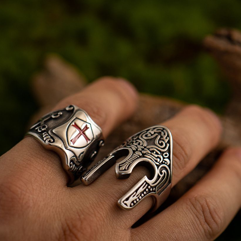 Jual COD ️Cincin Logam Unisex Retro Vintage Gaya Titanium Anti Karat ...