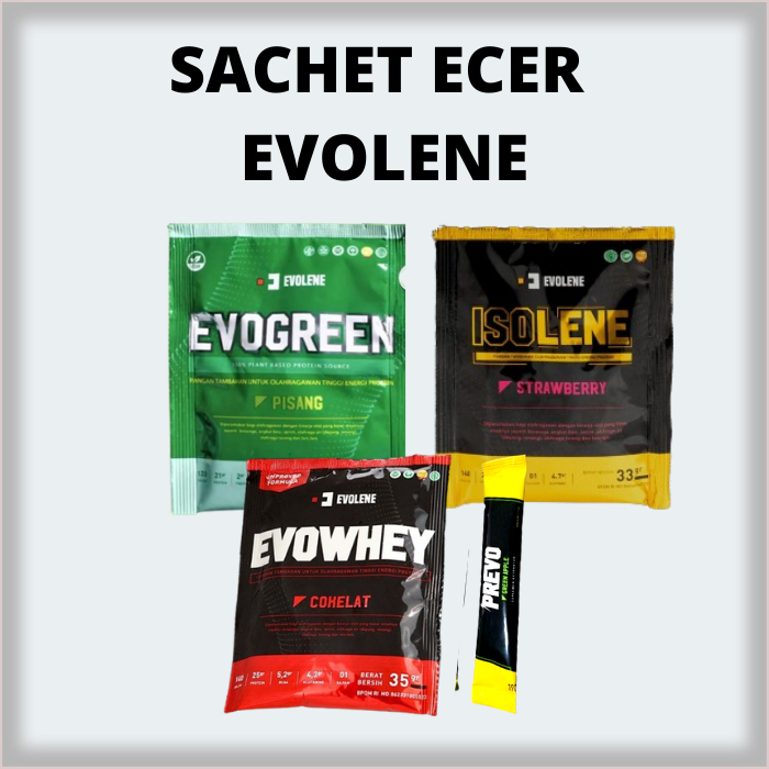 Jual ISOLENE/PREVO/EVOWHEY/EVOGREEN EVOLENE ECER PER SACHET ISOLENE ...