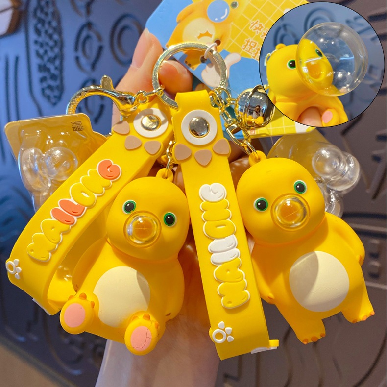 Jual Miniso Identik Mainan Dinosaurus Lembut Gelembung Meludah Kuning ...