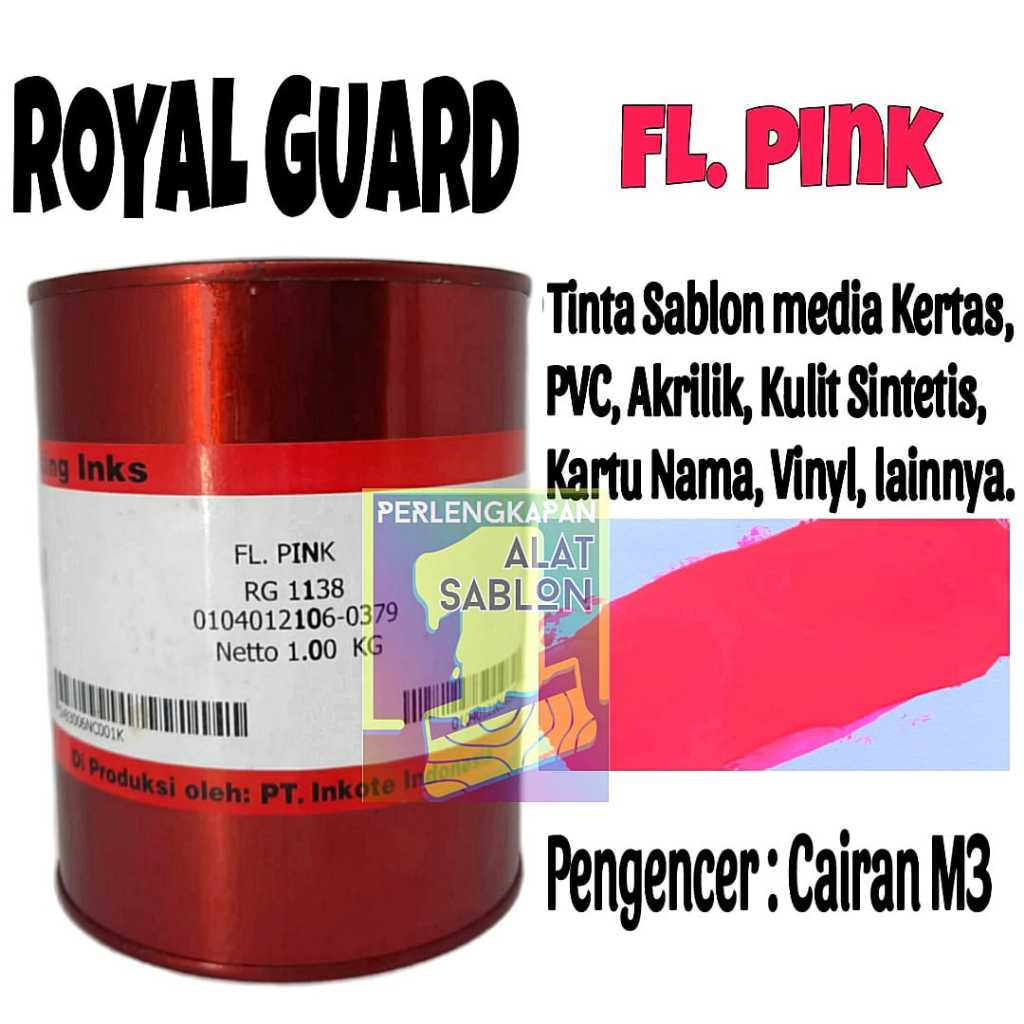 Jual ROYAL GUARD RG 1138 FLO PINK TINTA SABLON PVC 1KG | Shopee Indonesia