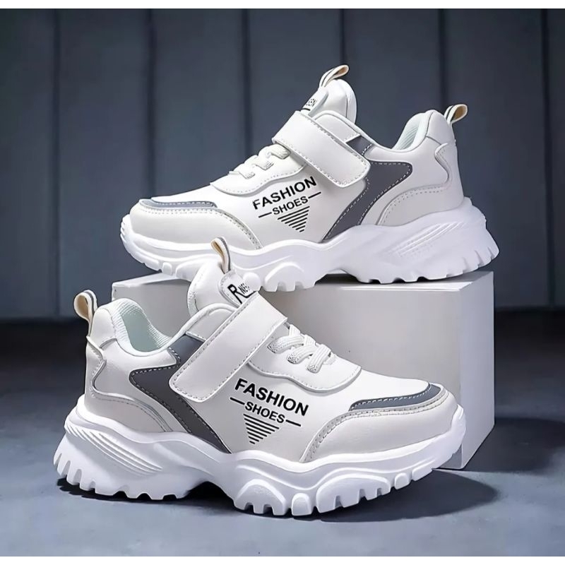Jual sepatu sneakers anak UNISEX/sepatu sekolah anak/sepatu anak model ...