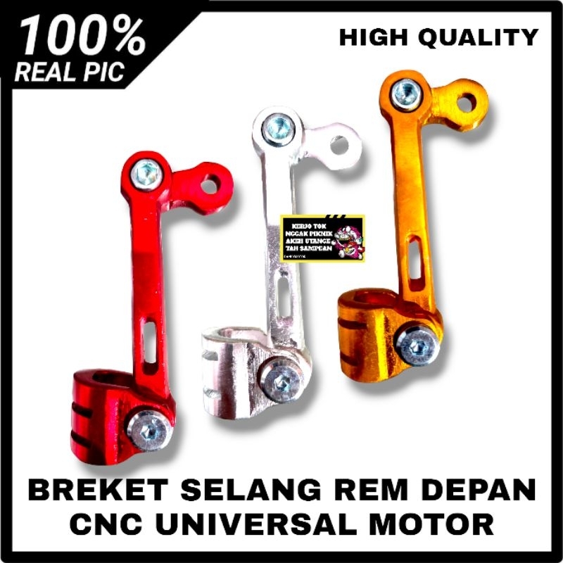 Jual BREKET SELANG REM DEPAN CNC MODEL TIANG UNIVERSAL MOTOR | Shopee ...