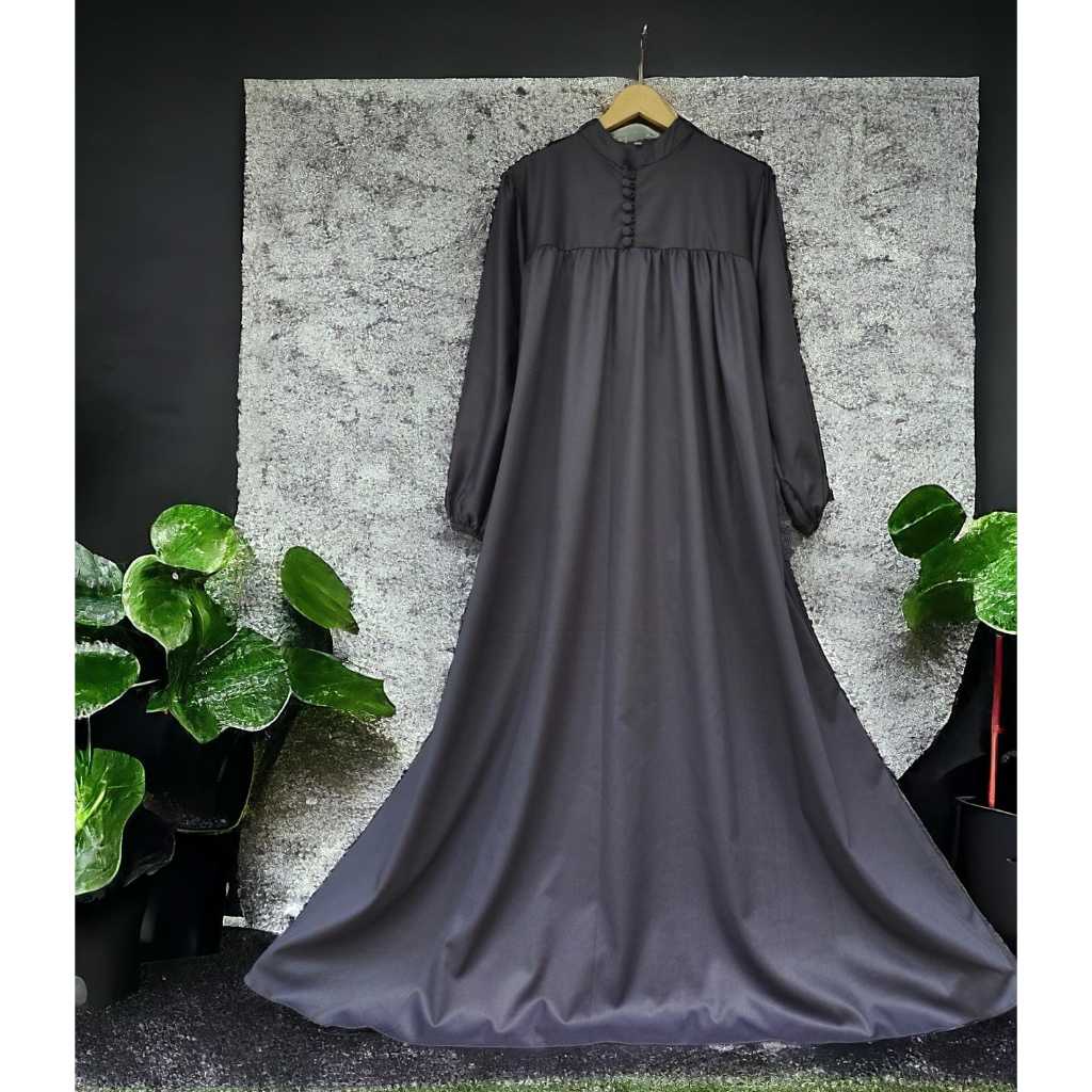 Jual Baju Gamis Wanita Terbaru Muslim Bahan Katun Toyobo Polos Umbrella ...
