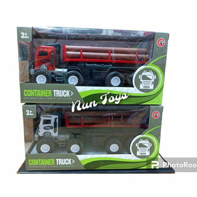 Jual Mainan Diecast Truck Container Truck Pengangkut Kayu | Shopee ...