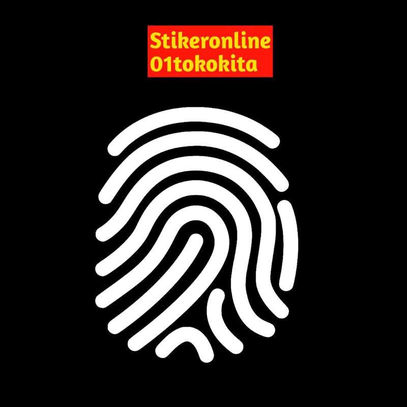 Jual Sticker cutting fingerprint jempol jari stiker cuting sidik jari ...