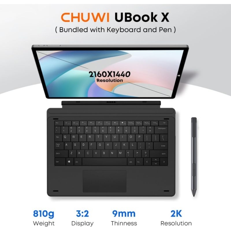 Jual Chuwi Ubook X Intel i5-10210Y 12/512GB 12 Inch Windows 11 | Shopee ...
