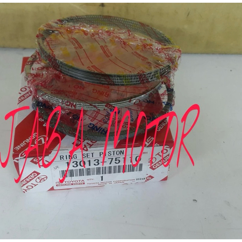 Jual Ring seher-Ring Piston Fortuner bensin 2TR oversize 050 original ...