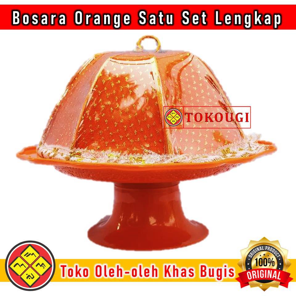 Jual Bosara Satu Set Khas Bugis Makassar Lengkap Warna Orange | Shopee ...