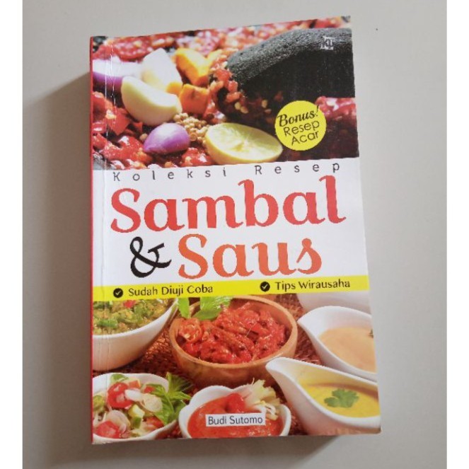 Jual Buku Koleksi Resep Sambal Saus (Budi Sutomo) | Shopee Indonesia