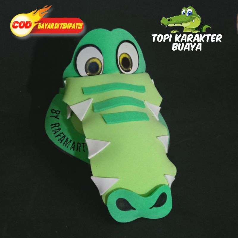 Jual TOPI KARAKTER BUAYA 3D | Shopee Indonesia