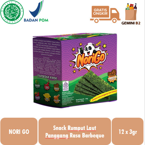 Jual Nori Go Snack Barbeque 12 x 3gr | Shopee Indonesia