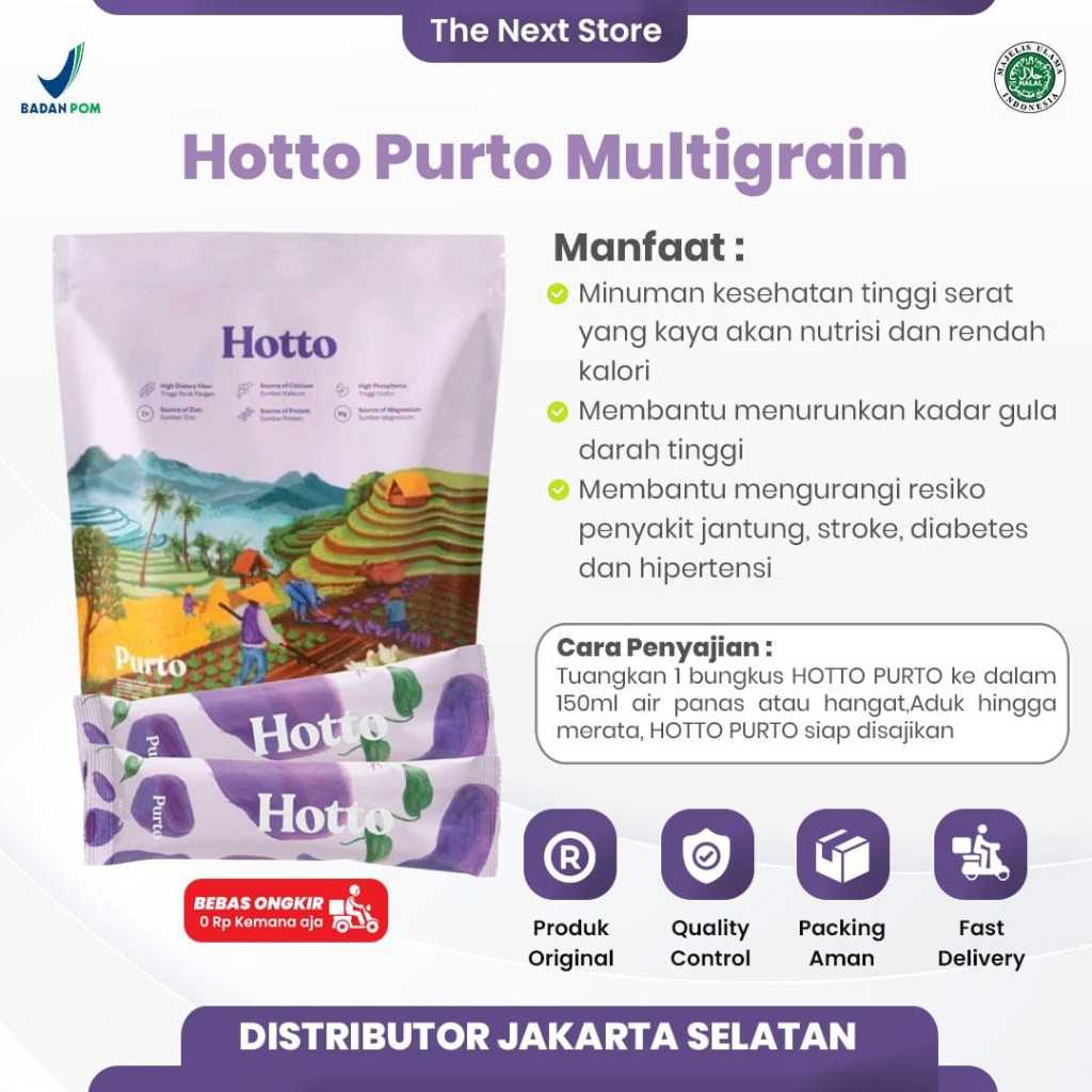Jual Hotto Purto Multigrain Ubi Ungu Untuk Kesehatan Cegah Gula Darah ...