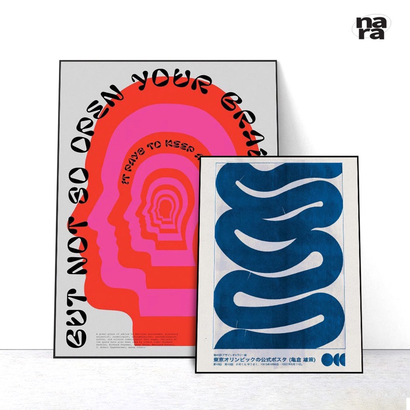 Jual Frame Poster Artwork 01 | aesthetic bingkai poster modern trinket ...