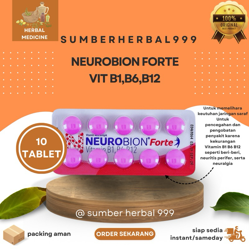 Jual Neurobion Forte 1 Strip 10 Tablet ( MERAH ) | Shopee Indonesia