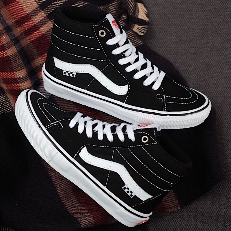Jual SEPATU SK8 HIGH PRO SKATE BLACK WHITE 100% ORIGINAL RESMI | Shopee ...