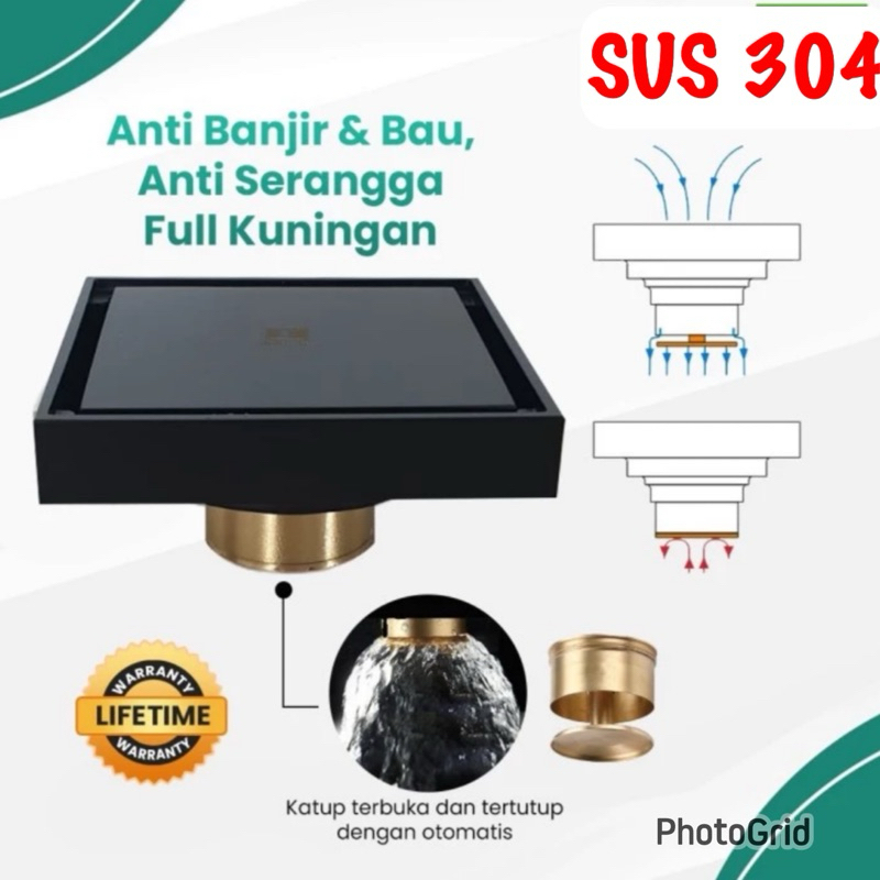 Jual FLOOR DRAIN KAMAR MANDI MODEL TOTO/ Saringan Got Injak FLOOR DRAIN SMART floor drain kamar ...