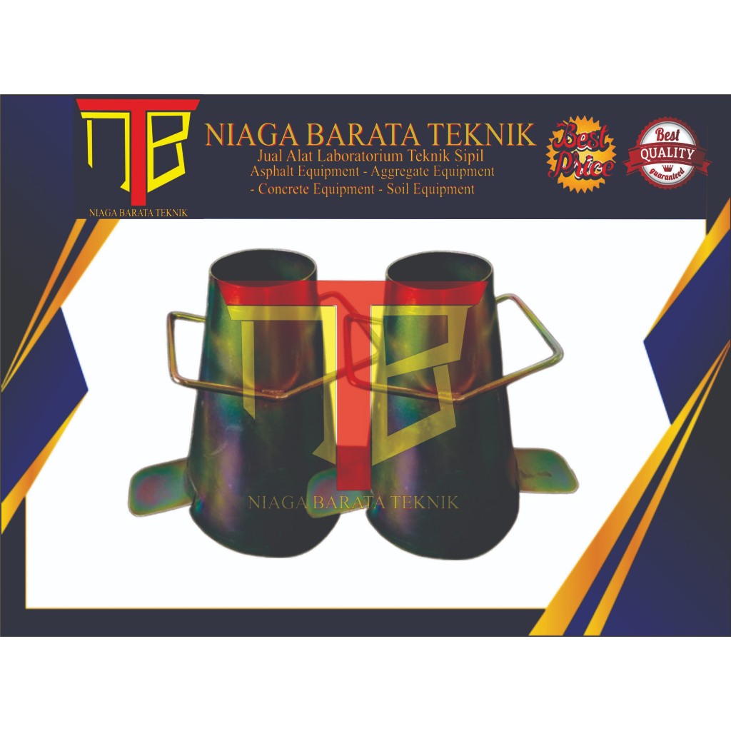Jual corong slump test kerucut abraham slump test set | Shopee Indonesia
