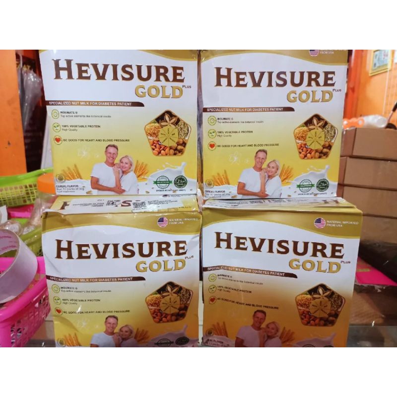 Jual PAKET 1BOX Hevisure Gold PLUS MILK SUSU Obat Diabetes & Kencing ...