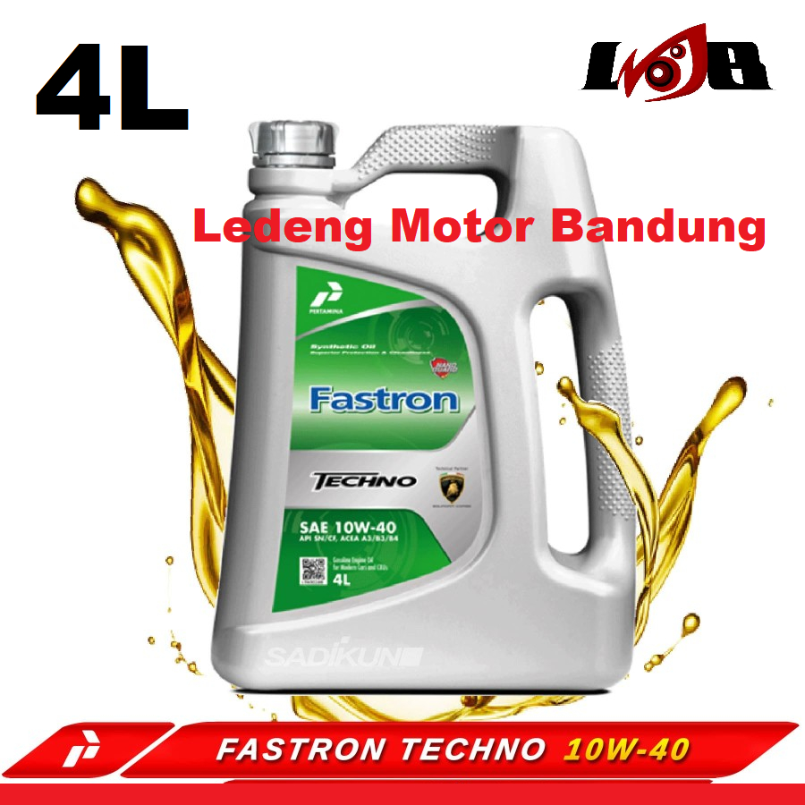 Jual Pertamina Fastron Techno 10W-40 API SN Oli Mobil Galon 4L | Shopee ...