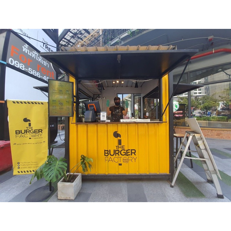 Jual Semi Booth Container 210x180x150 | Type 3 Jendela ~ Burger ...