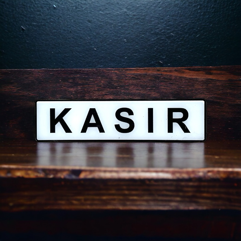 Jual Sign Board Acrylic Tulisan KASIR Murah Ukuran 20x5 cm / Plat ...