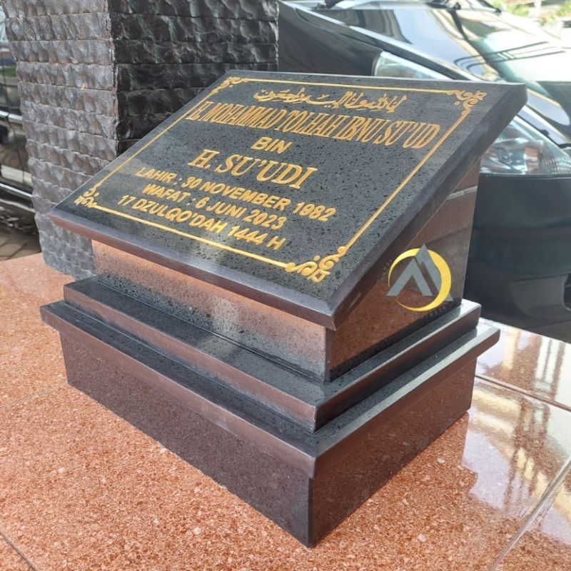Jual Maesan box kotak pondasi double plat batu asli granit hitam ...