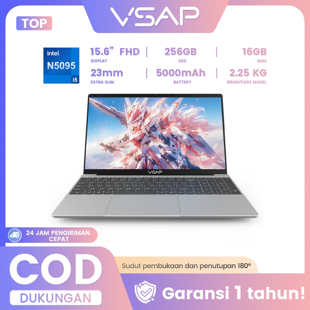 Jual VSAP Official Laptop Celeron N5095 Intel 2 En 1 16gb Ram 256gb Ssd 15.6 inch | Shopee Indonesia