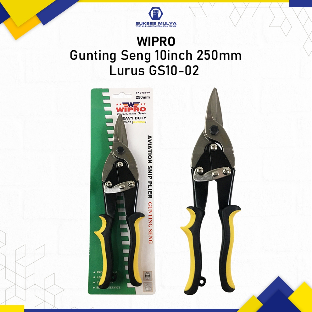 Jual WIPRO Gunting Baja Ringan Lurus 10" / Gunting Seng Gunting Holo ...